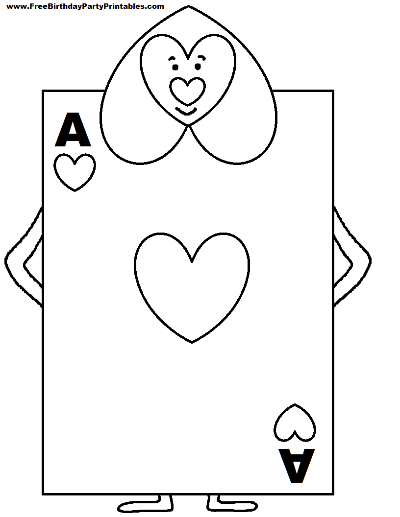 Alice In Wonderland Card Soldiers Printable Cutout
